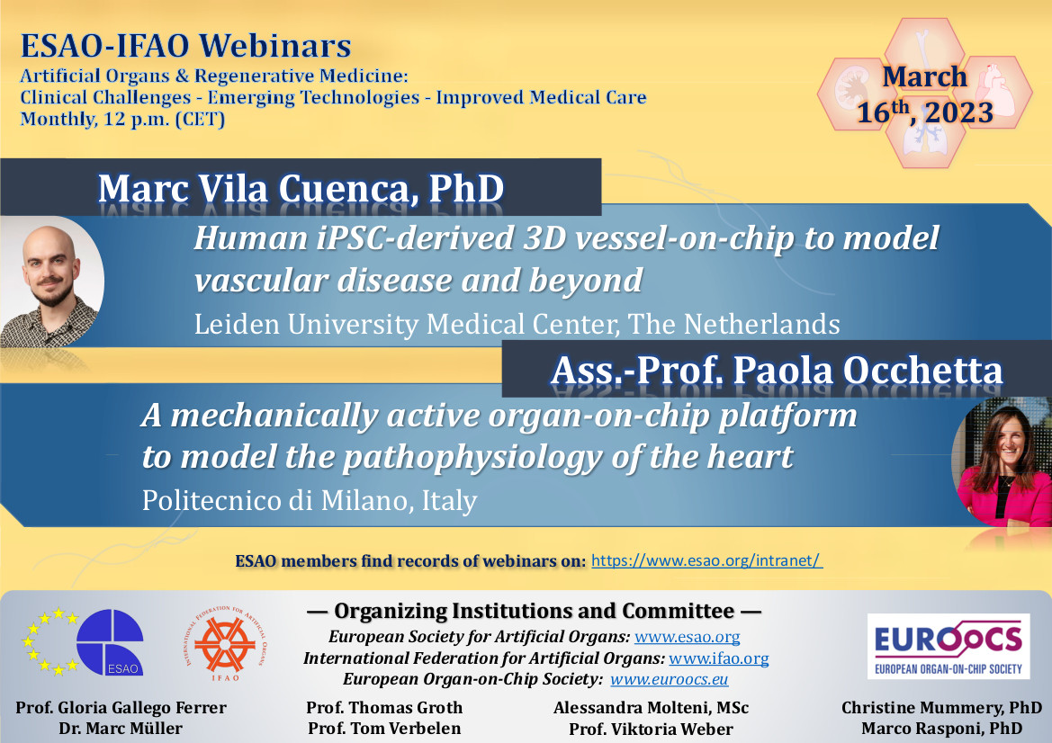 Webinar March 16th, 2023 – ESAO