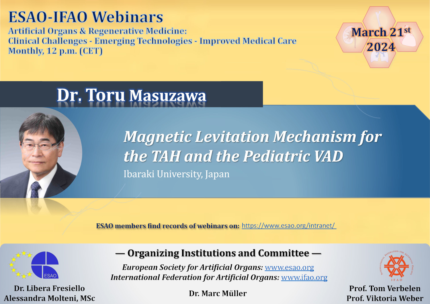 Webinar March 21st, 2024 – ESAO